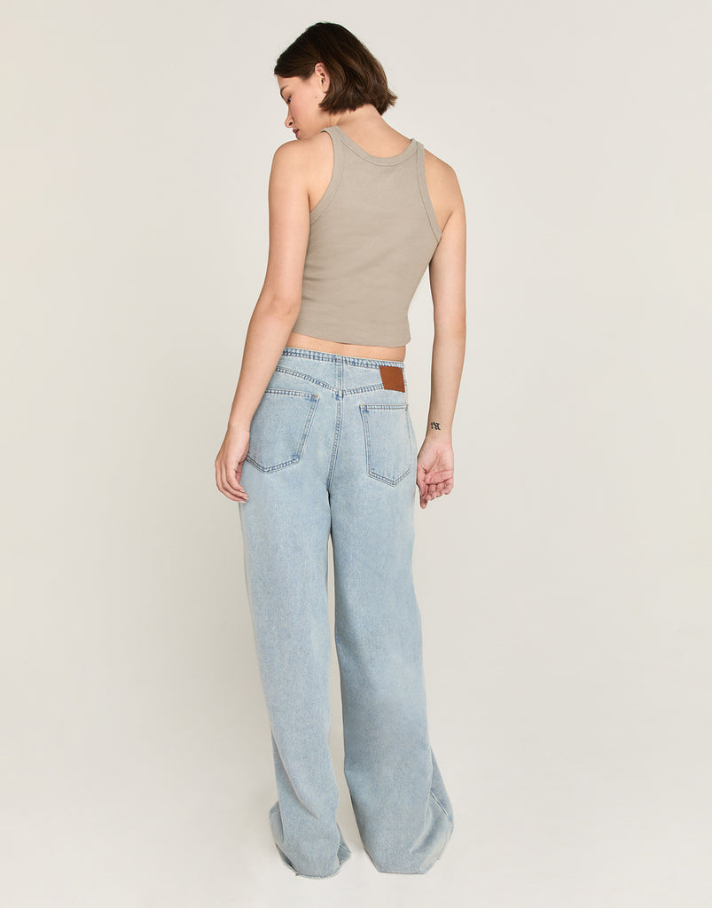 REECE Mini Waistband Wide-Leg in Mammoth – Unpublished Collection