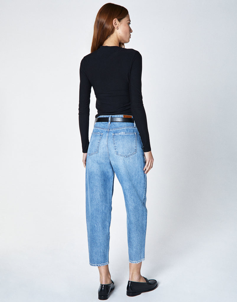TAYLOR High-Rise Tapered Barrel Leg in Whirl – Unpublished Collection